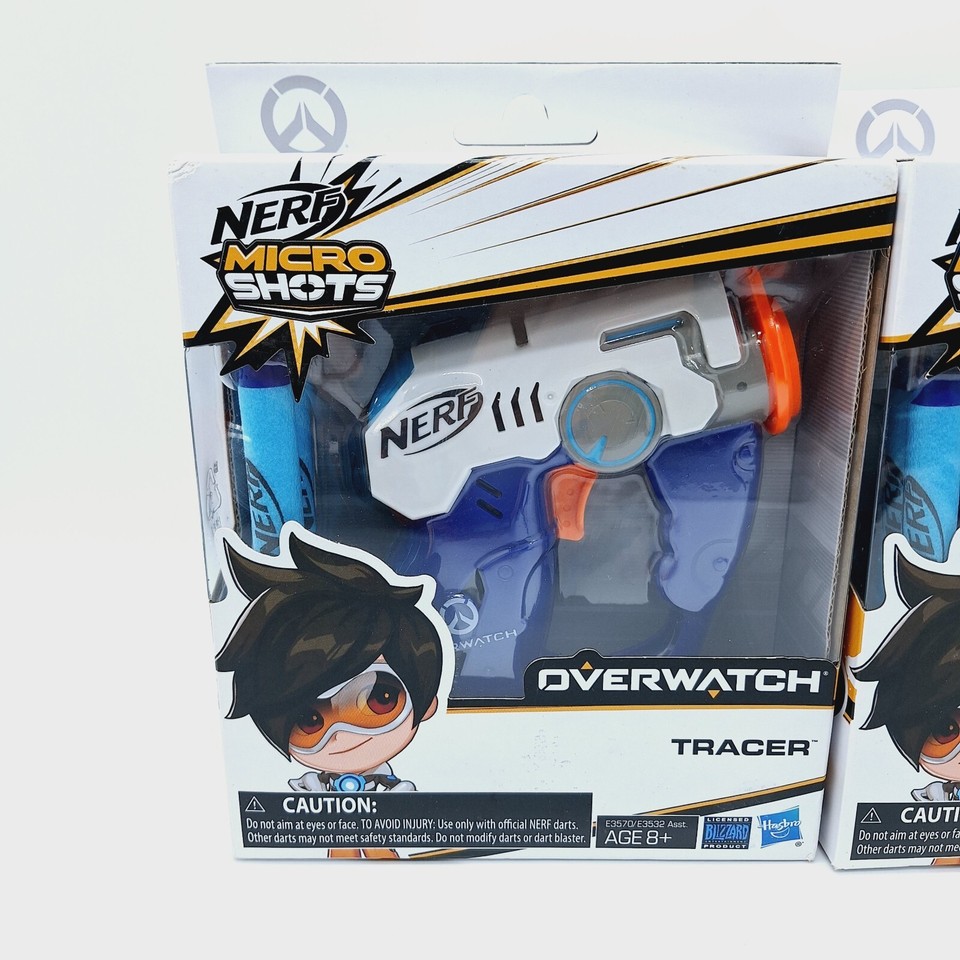 2 New NERF Microshots Overwatch Tracer Blaster Includes 2 Official ...