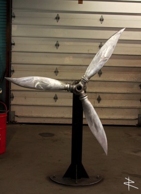 72" American Ninja 3-Bladed Aviation Modern Art Adjustable Airplane ...