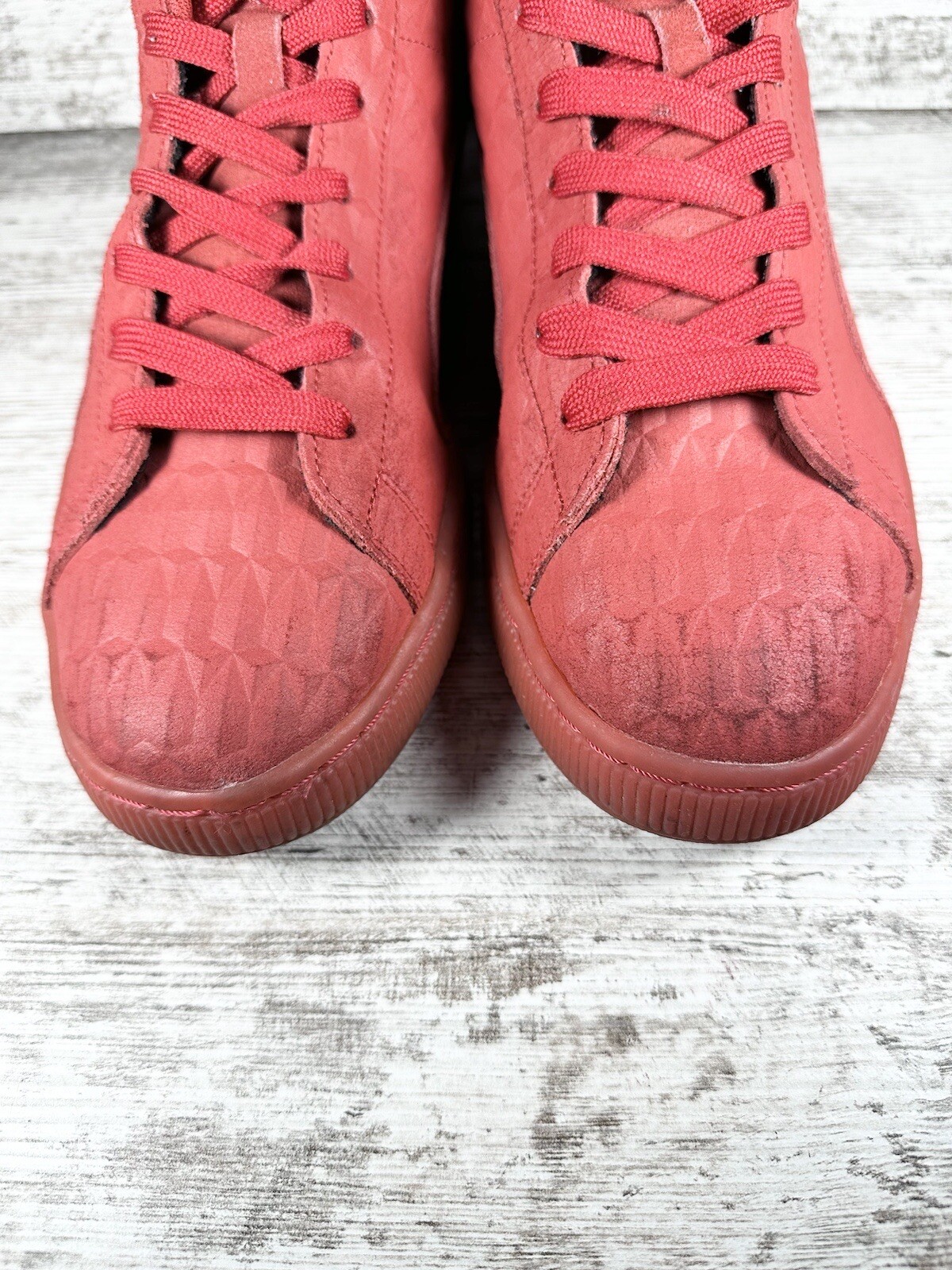 Men’s Puma Suede Mid ME Iced Sneaker Red Hi Top Sneak… - Gem