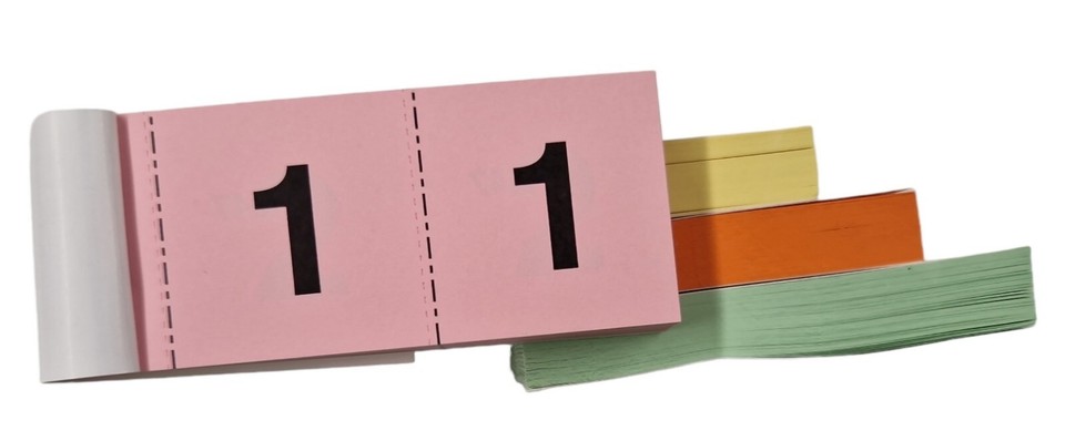 Raffle, Cloakroom Tickets Number 1-200 Book Tombola Draw,Spinner Brand ...