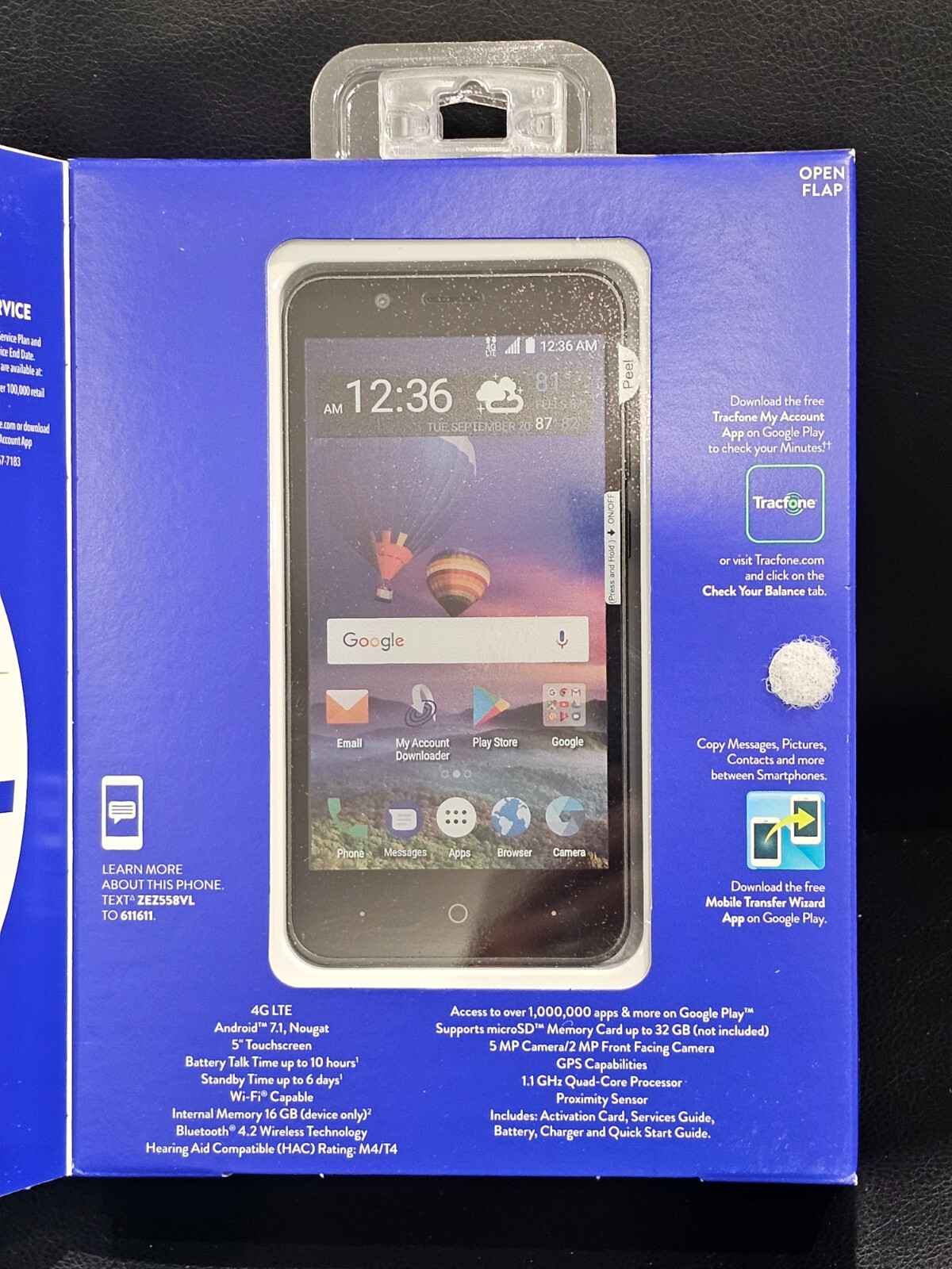 ZTE ZFIVE - 16 GB - Black (TracFone) for sale online | eBay