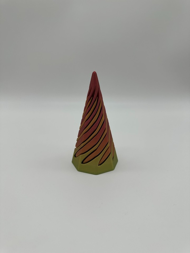 Vortex Rainbow Fidget Octagonal Toy Cone 3D Infinity Impossible Spiral ...