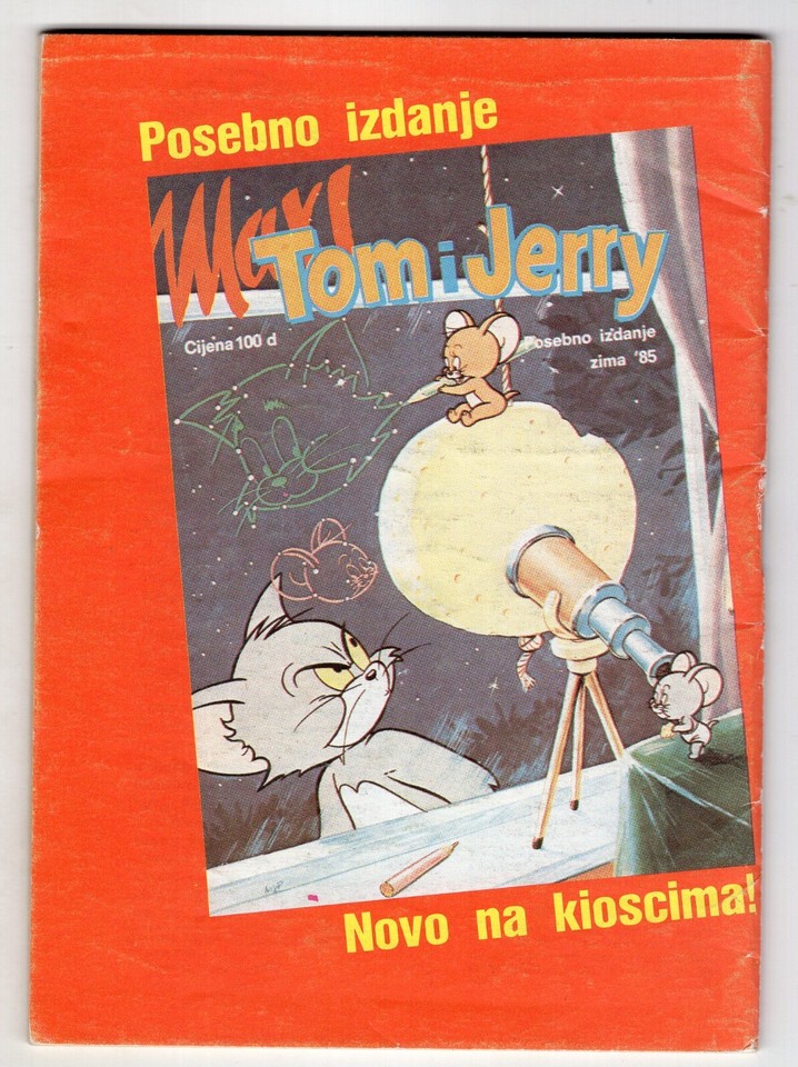 Slovenia Foreign Comic Digest Urtirep TOM and JERRY #459 1985 Space ...