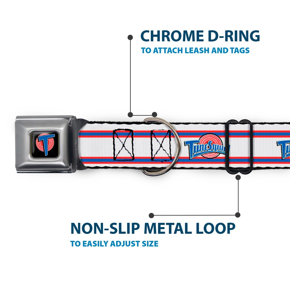 Dog Collar LTAI-Space Jam Tune Squad Icon Full Color Black/Red/Blue (US ...