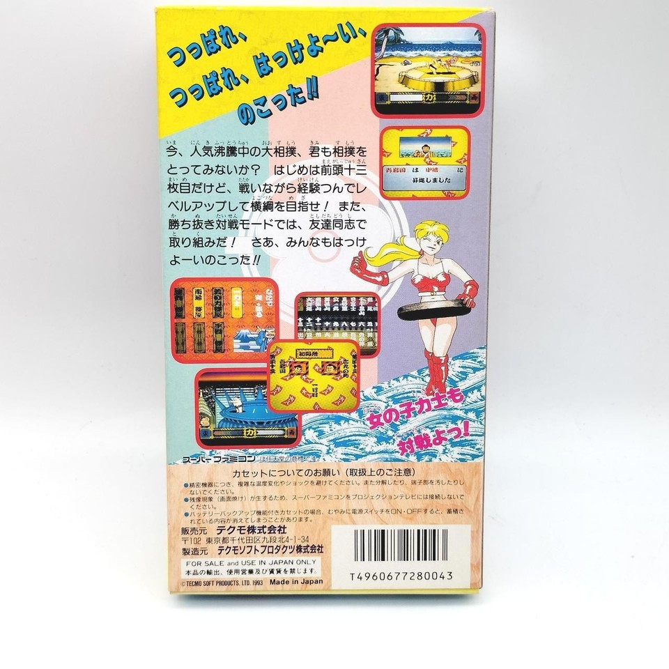 Tecmo Tsuppari Sumo Wrestling Success Edition Japan J2 | eBay