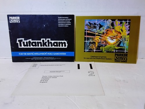 Tutankham For Intellivision Instruction Manual And Catalog Only RARE | eBay