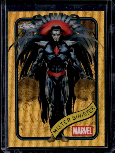 2024 Topps Chrome Marvel Mister Sinister Gold Refractor #46/50 | eBay