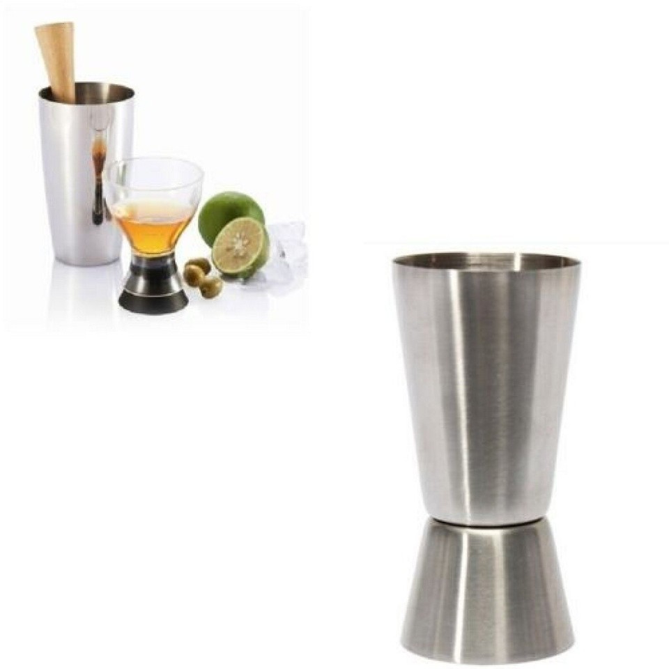 Measure Cup 25ml 50ml Shot Double Size Jigger Drink Spirit Cocktail ...