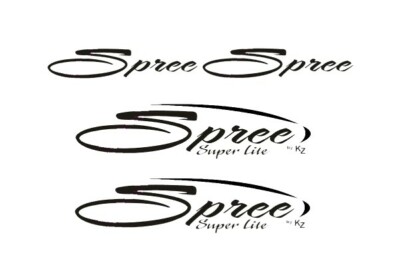 Spree by KZ Super Lite Decals Rv Sticker L@@K camper trailer emblem set ...