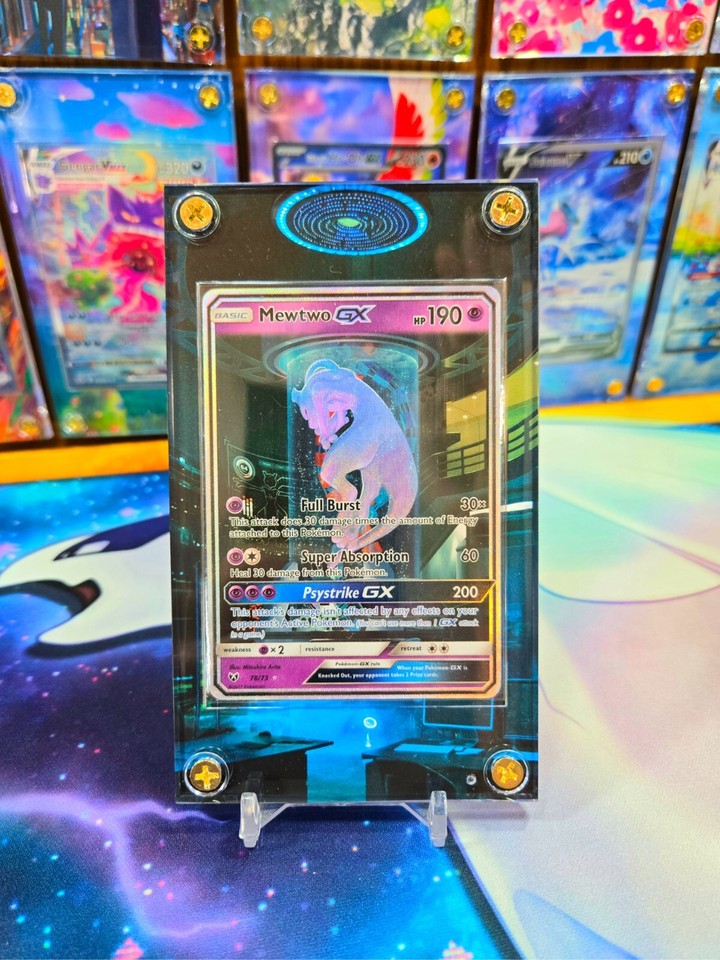 Pokemon Mewtwo GX Full Art Shining Legends 78/73 Extended Art Custom ...