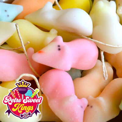 Sugar Mice with Cotton Tails Retro Sugared Mice Cake Decoration ...