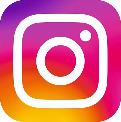 2 x INSTAGRAM LOGO STICKER'S 100mm x 100mm - Weatherproof and self ...