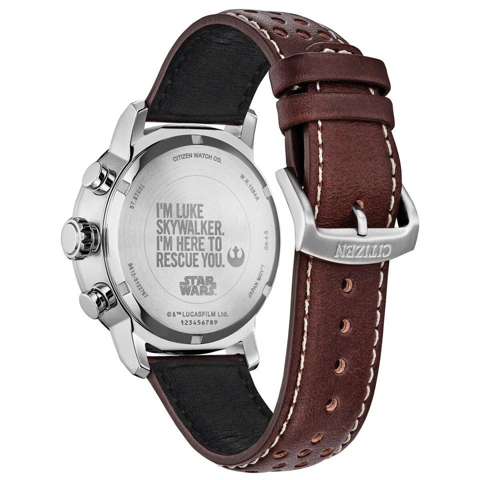 Citizen Eco Drive Star Wars Luke Skywalker Stainless Steel Quartz Men's ...