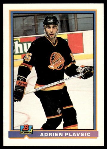 1991-92 Bowman #312 Adrien Plavsic Vancouver Canucks | eBay