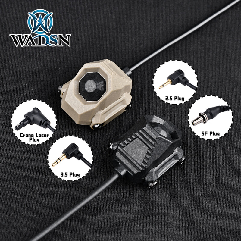 Tactical Flashlight Dual Control Remote SF Crane Switch For PEQ DBAL ...