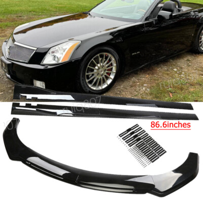 For 2006 Cadillac XLR Front Bumper Lip 86" Side Skirt Spoiler Gloss ...