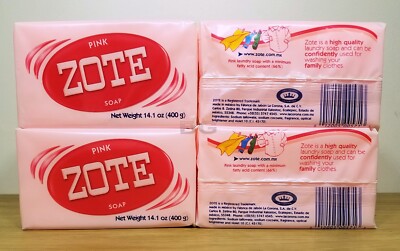 ZOTE LAUNDRY SOAP PINK Washing Clothes Laundry 14.1oz Detergent Jabon ...