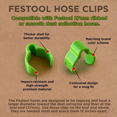 Festool D27 Hose Clips for CT Dust Extractor | eBay