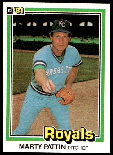 1981 Donruss 343 Marty Pattin Kansas City Royals baseball card | eBay