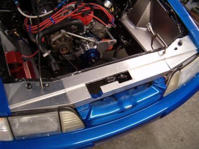 1987-1993 FORD MUSTANG RADIATOR BUMPER FILLER COVER ALUMINUM OUTLAW 5.0 ...