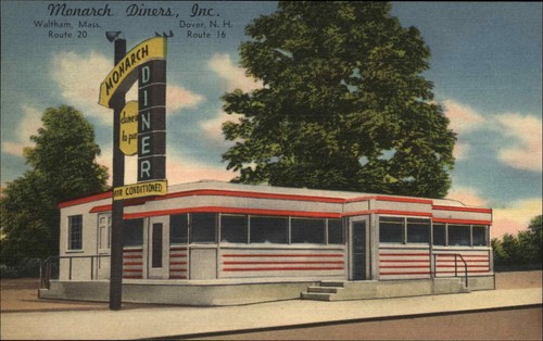 Monarch Diner Dover NH Beautiful Roadside Linen Postcard | eBay