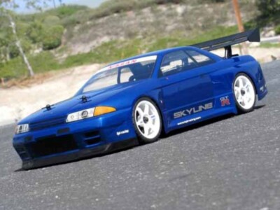 NISSAN SKYLINE R32 Custom Painted RC Car Body 1/10 OnRoad HPI/4Tec2.0 ...