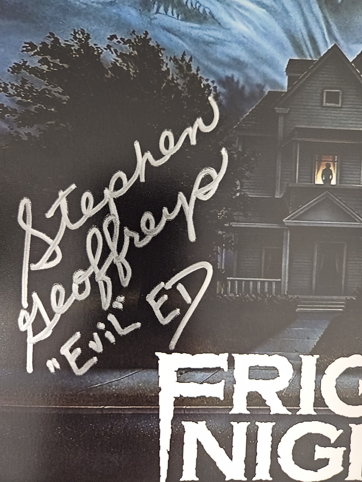 William Ragsdale & Stephen Geoffreys signed Fright Night 11x14 poster ...