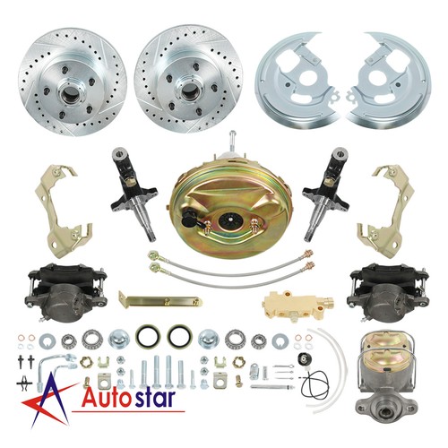 For 1964-72 GM A, F, X Body Disc Brake Conversion Kit 9" Booster ...
