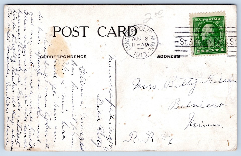 c1913 Deephaven Bay Lake Minnetonka Minnesota Hennepin County MN Vtg ...