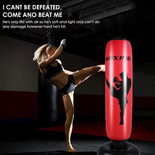 67 Inch Freestanding Inflatable Punching Bag for Karate Taekwondo ...