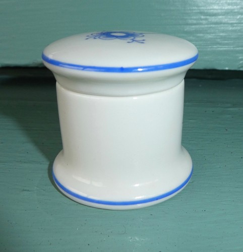 Trinket Box copenhagen B&G denmark porcelain vintage Pill Box blue ...