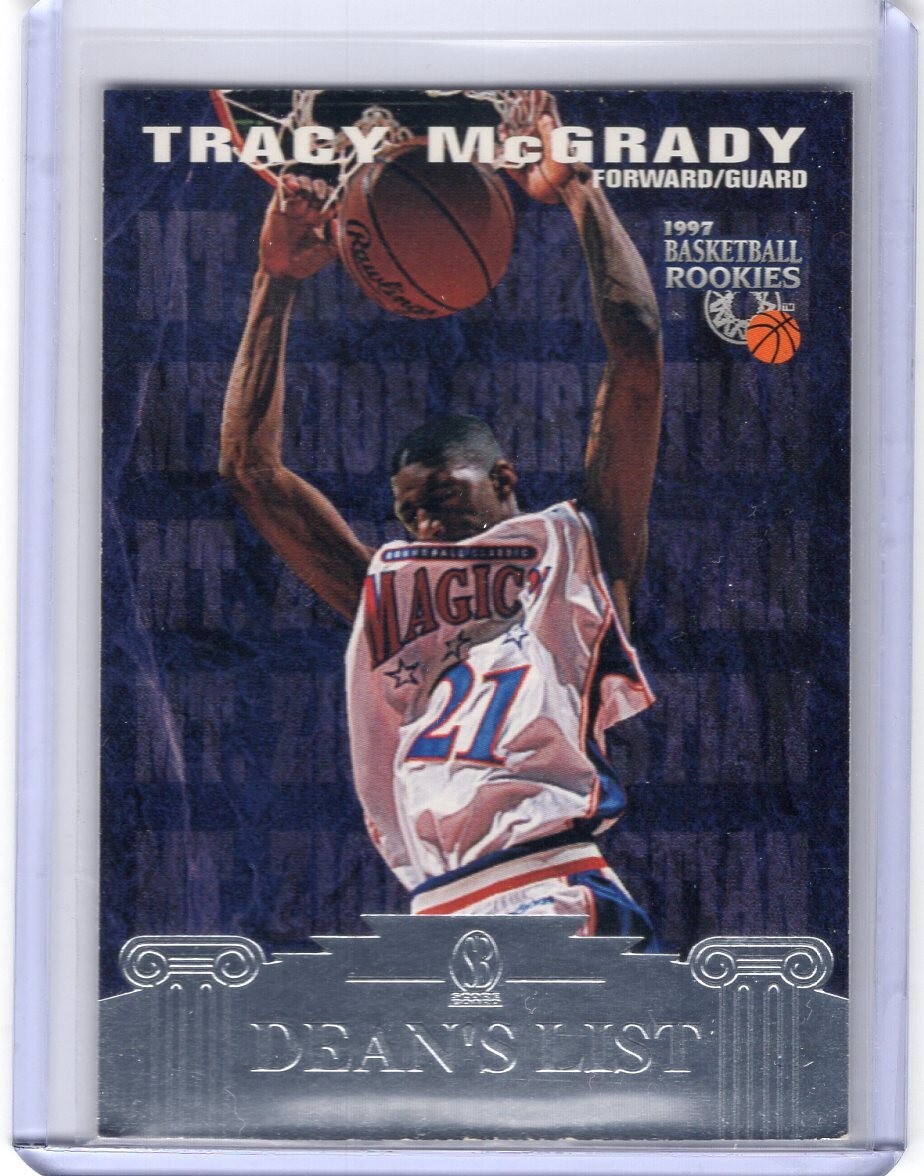 TRACY MCGRADY 1997 Score Board Basketball Rookies DEAN'S LIST RC #66 ...