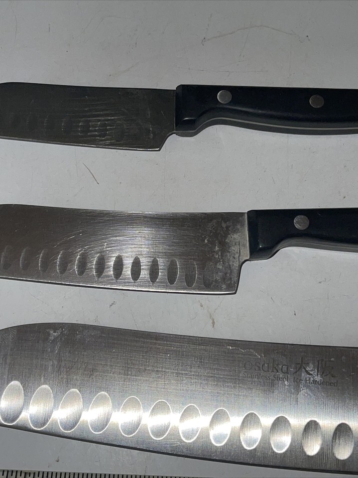 Osaka Ice-Hardened Stainless set of 3 Chef Knives | eBay