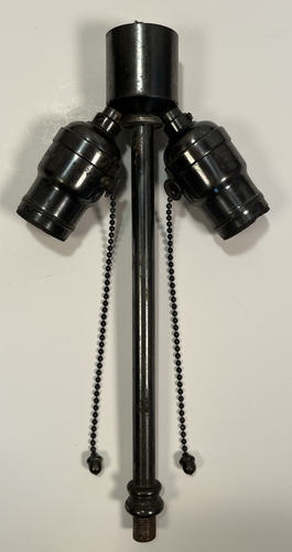 Antique Lamp Parts: Double Hubbell Miller Pull Chain Sockets Acorn Pull ...