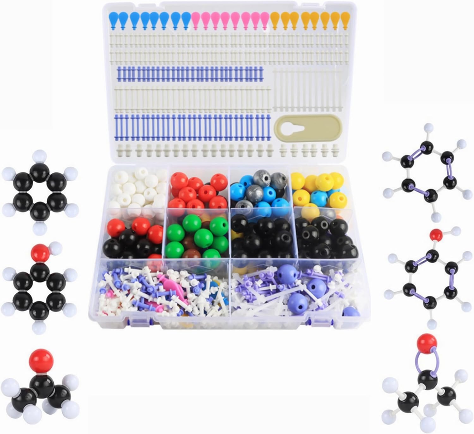 Chemistry Molecular Model Kit for Student and Teacher-472 Pieces, 200 ...