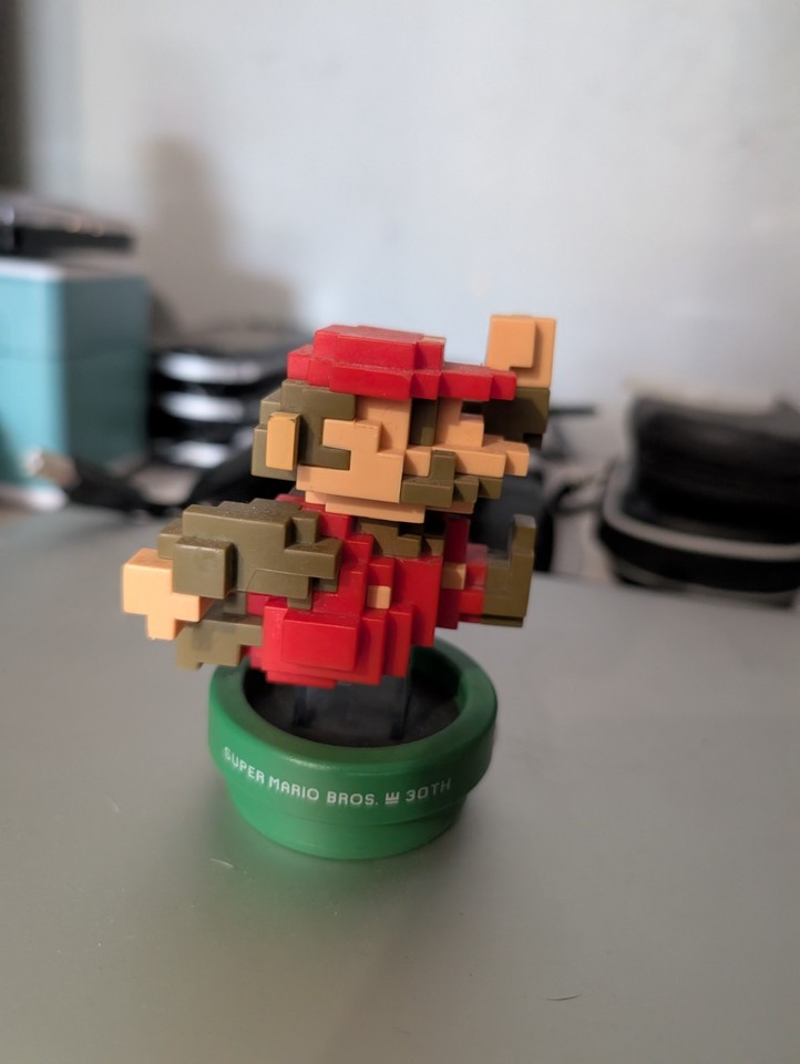 Super Mario Bros 30th Anniversary Amiibo 8-bit Figure | eBay UK