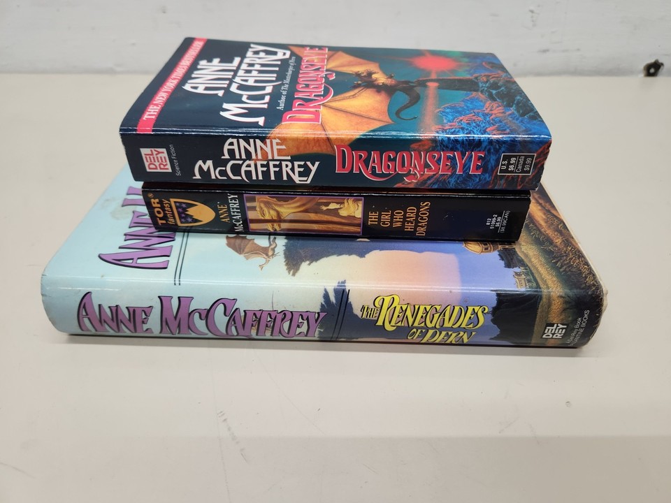Lot of 3 Anne McCaffrey Dragon Riders of Pern Books: Renegades of Pern HC 1st Ed | eBay