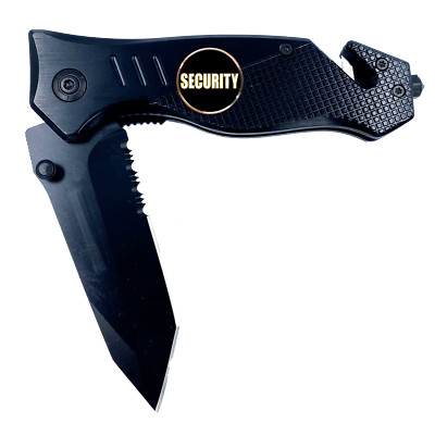 Security Enforcement Officer Agent 3-in-1 Tactical Rescue tool knife ...