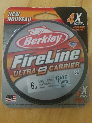 Berkley FireLine Ultra 8 Carrier 6lb 125 Yd Crystal Fishing Line | eBay