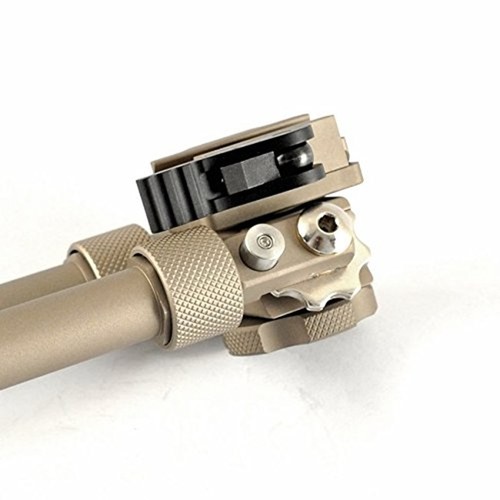 Aluminum QD Tactical 6.5-9 inch Bipod Tan Foldable Adjustable Rifle ...