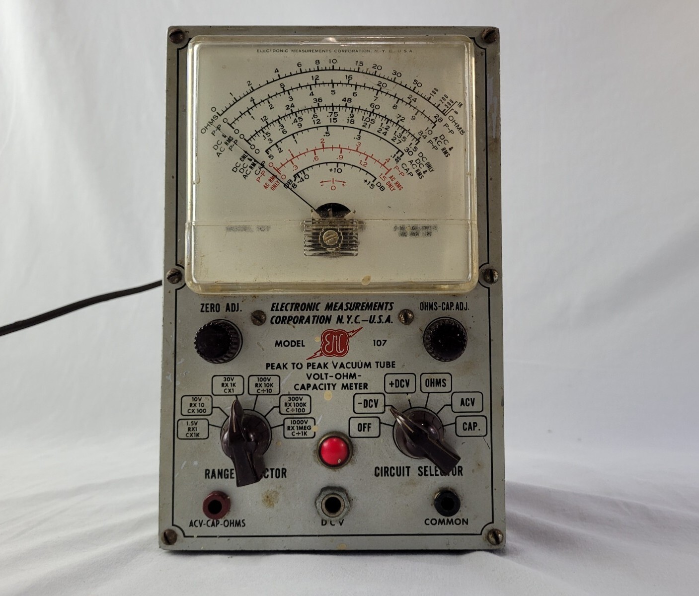 Electronics Measurements Corp Peak to Peak Vacuum Tube Volt Ohm ...