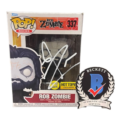 Rob Zombie Signed Autograph White Zombie Funko Pop 337 Beckett BAS | eBay
