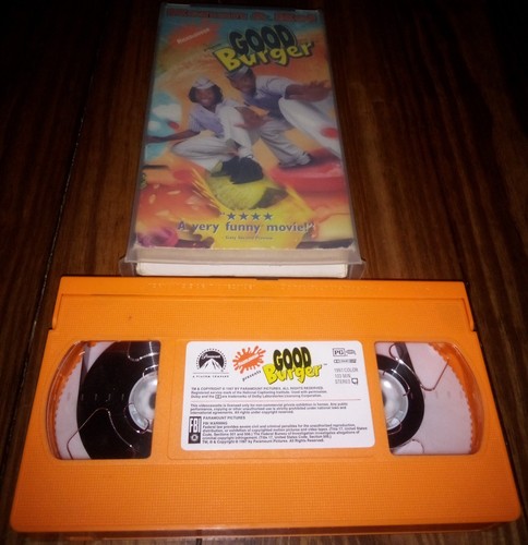 RARE Good Burger VHS Keenan and Kel Nickelodeon Orange Tape 1998 Comedy ...
