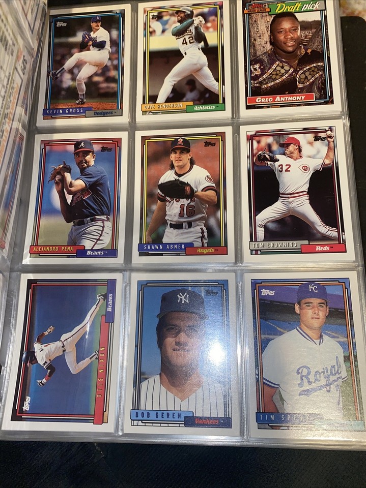 Baseball Collectors Trading Cards Album With 800+ Baseball Cards! | eBay
