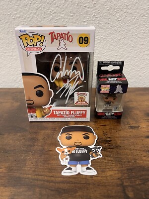 Funko Pop! Tapatio Fluffy #09 Signed by Gabriel Iglesias WHITE INK | eBay