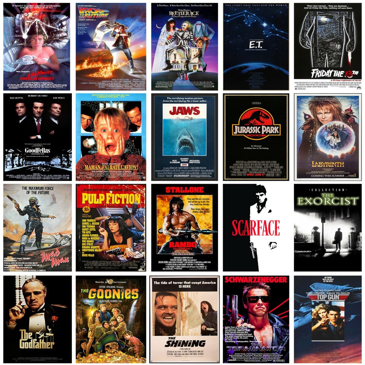 Large Vintage Movie Posters