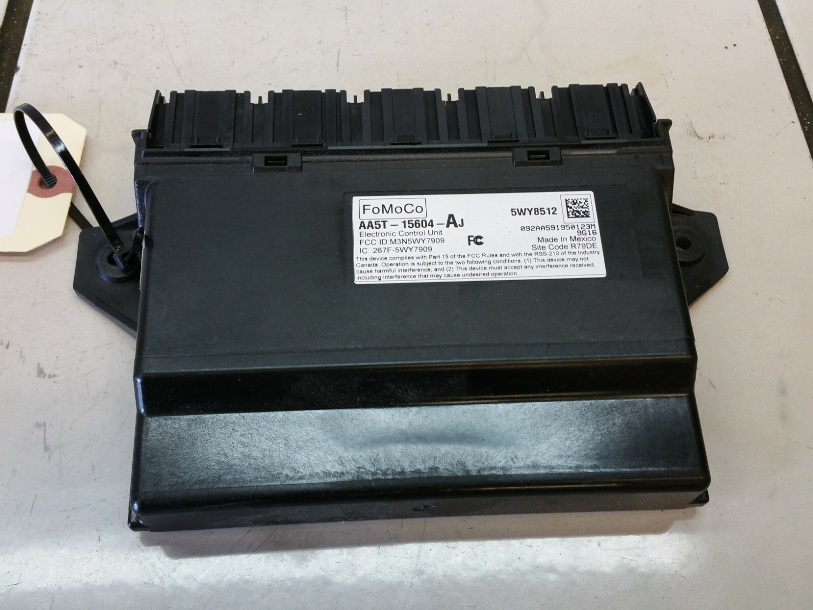 2010 LINCOLN MKS SMART ELECTRONIC CONTROL UNIT AA5T-15604 | eBay
