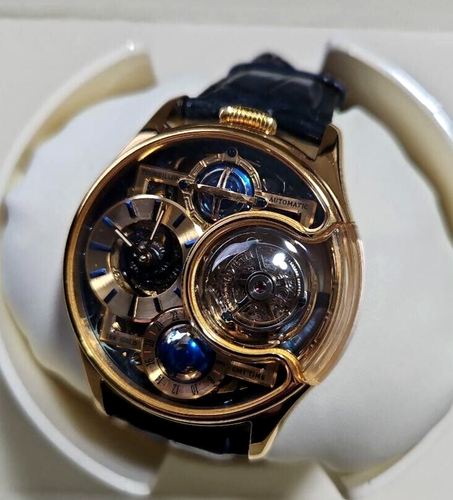 Memorigin News Terrace 18k 43mm Tourbillon Automatic Men's Watch AT0502 ...