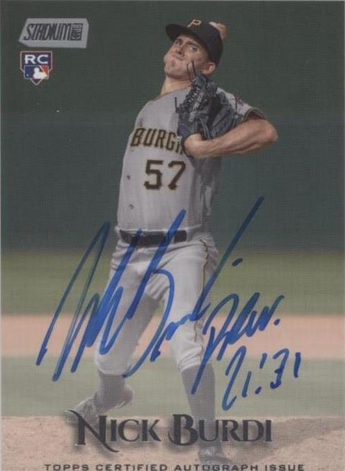 2019 Topps Stadium Club - Autographs Nick Burdi #SCA-NB (AU, RC) for ...