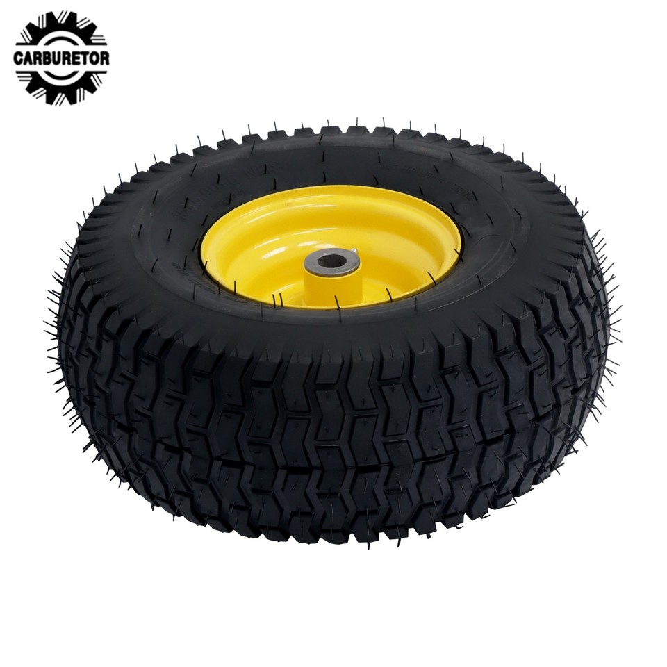 Lawn Mower Tire & Wheel Assembly 15x6.00-6 Inflated Wheel - 3/4" Axle 2 ...